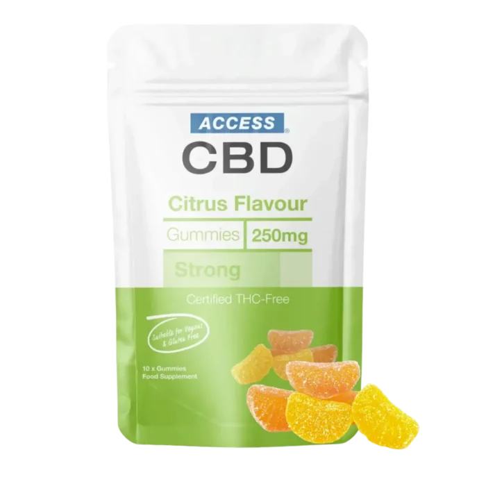 Access CBD Gummies Citrus, 10 x 25mg Gummies, 250mg